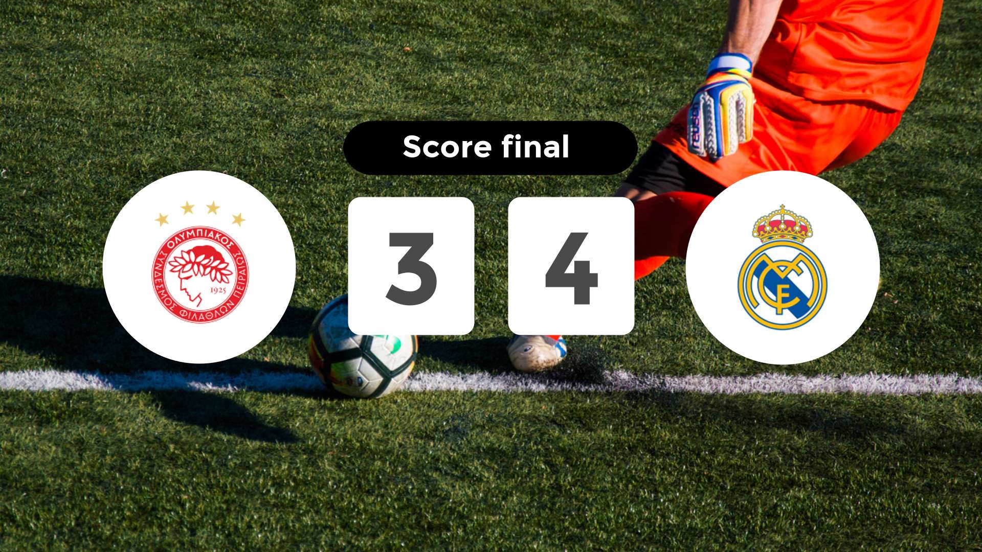 Résumé du match Olympiacos F.C. vs Real Madrid du 26 novembre 2025