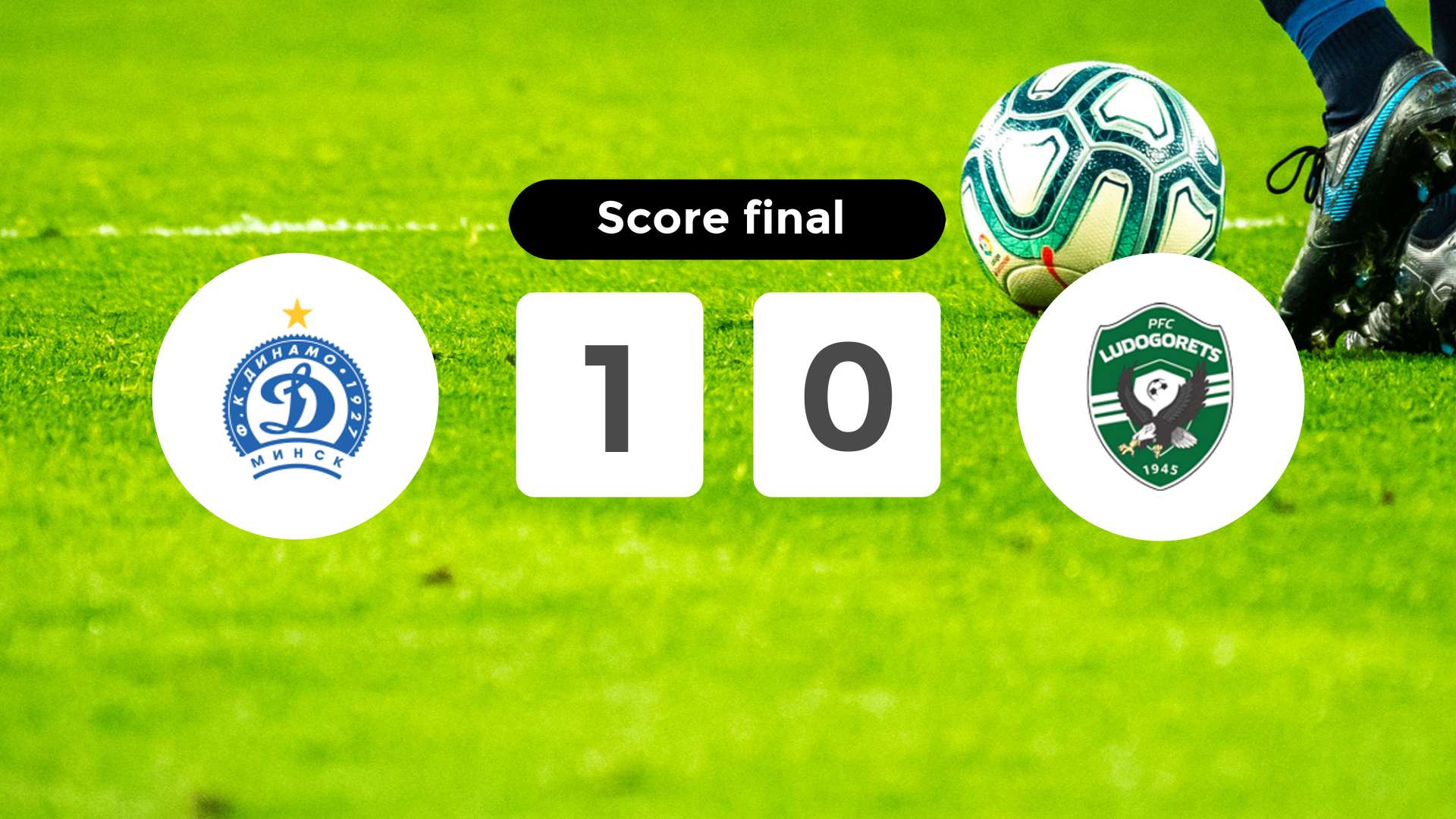 Résumé du match Dinamo Minsk vs Ludogorets du 31 juillet 2024